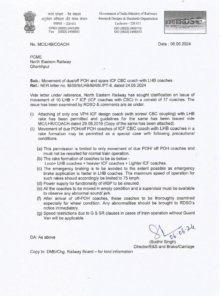 Attachment of ICF Rake To LHB Rake | PDF