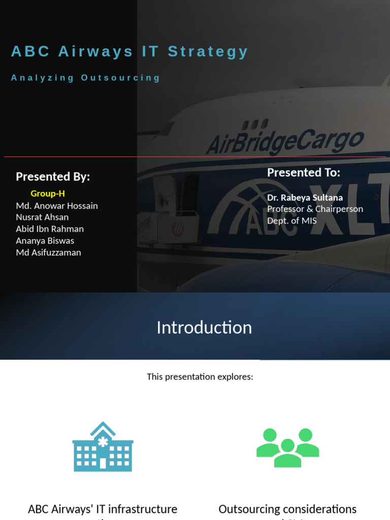 ABC Airways IT Analysis | PDF | Service Level Agreement | Outsourcing