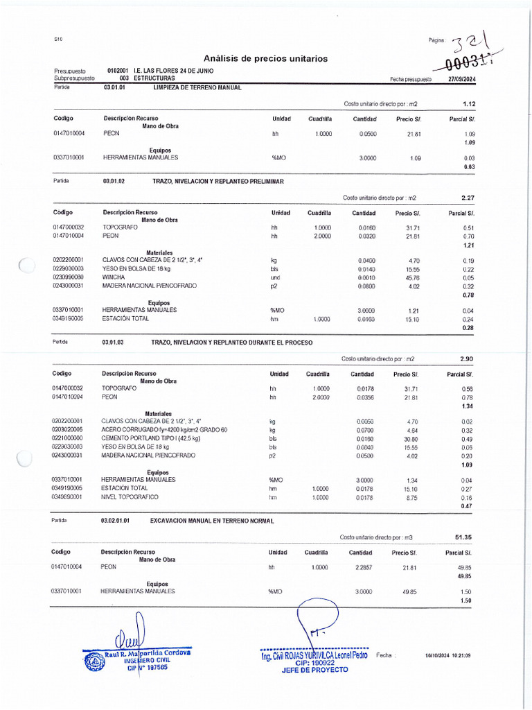 APU Estructura | PDF