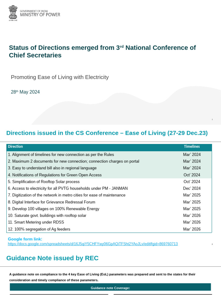 EOL Status For Bihar, Goa, Tamilnadu, Karnataka, Chhattisgarh & West ...