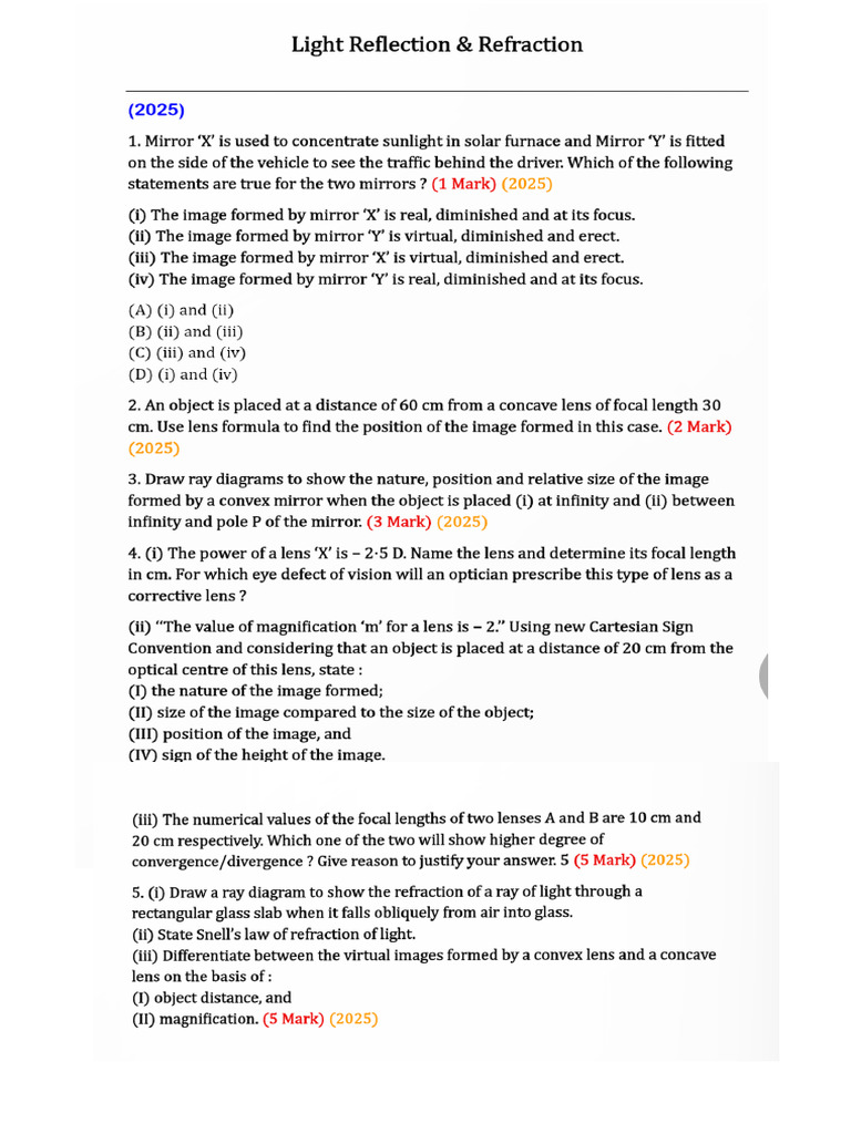 Dhruv Physics Light Electricity | PDF