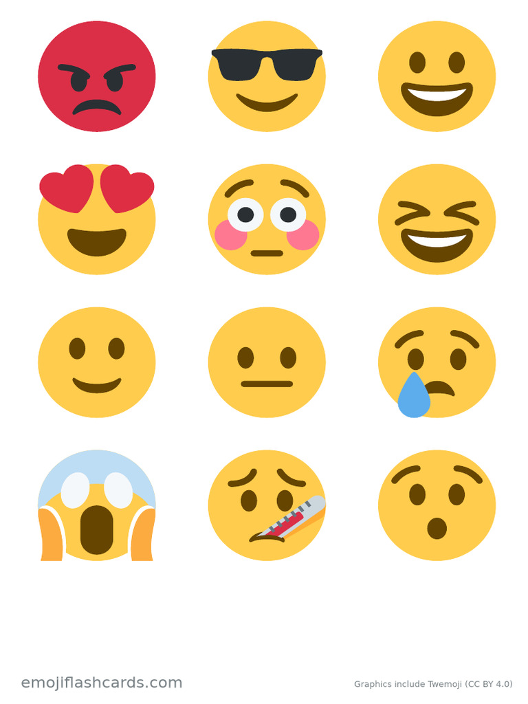 Feelings Emoji Small A4 | PDF