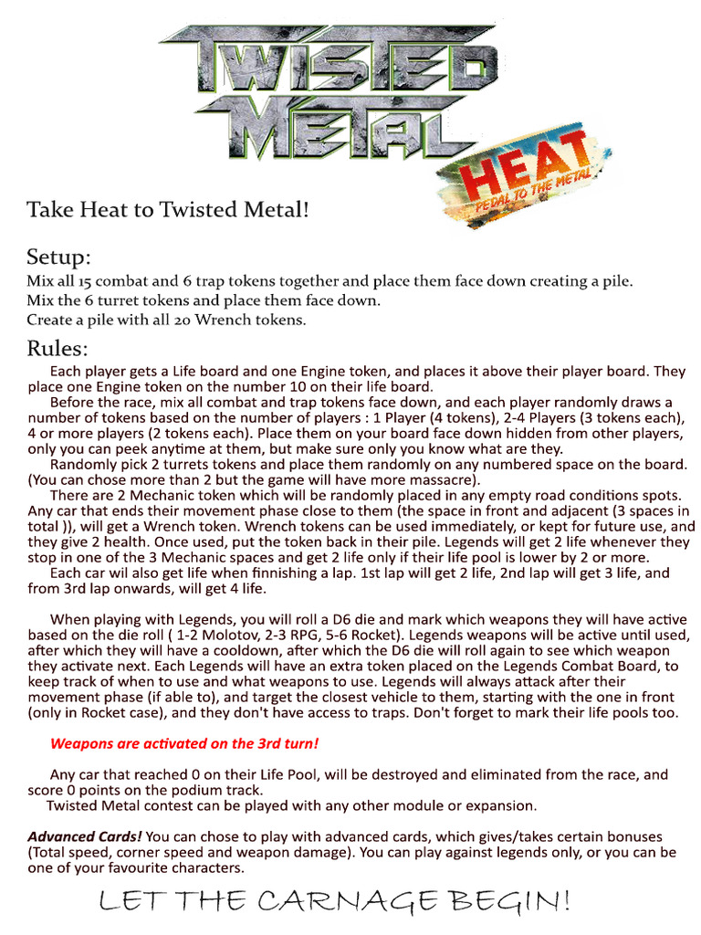 Twisted Metal | PDF