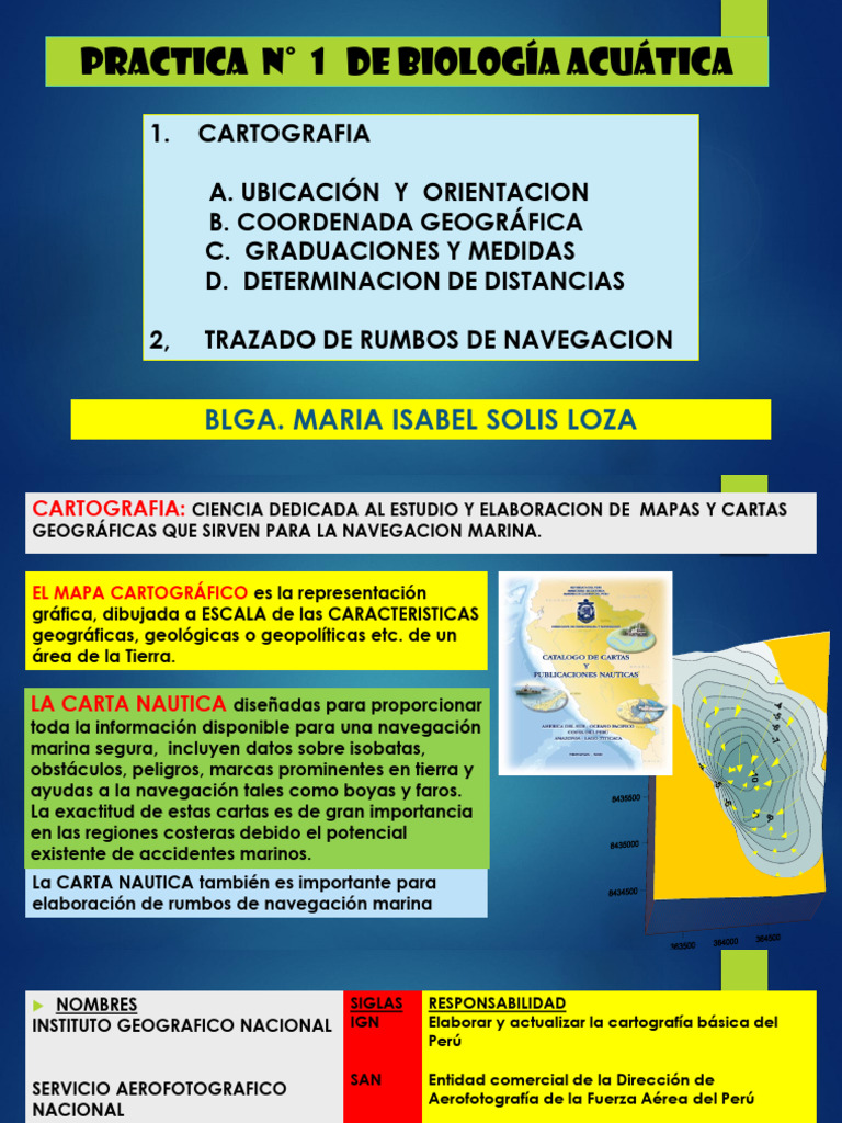 Practica 1 Biolog I A Acu A Tica | PDF | Latitud | Longitud