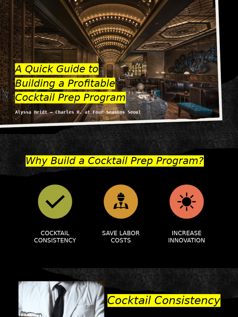 Profitable Cocktail Prep Program Guide | PDF
