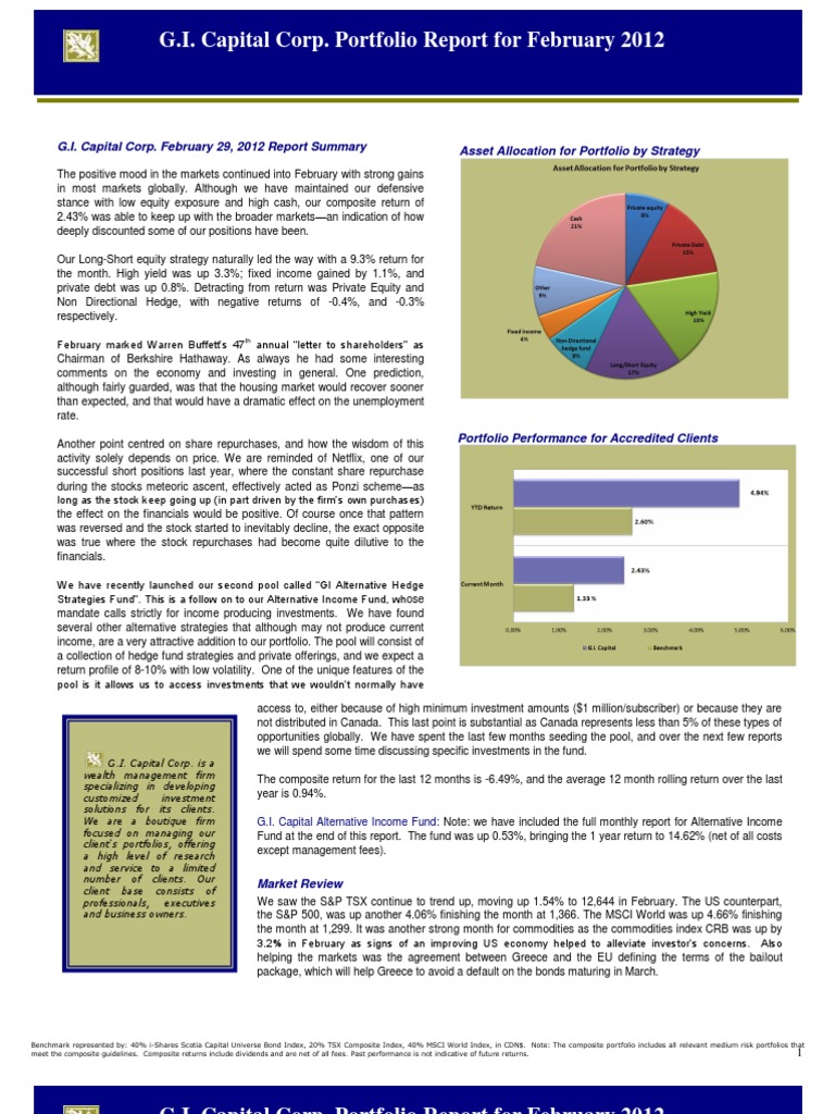 GI Report February 2012 | PDF | European Central Bank | Quantitative Easing