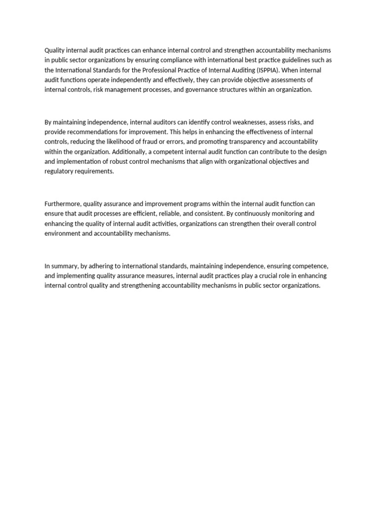 Internal Auditor | PDF