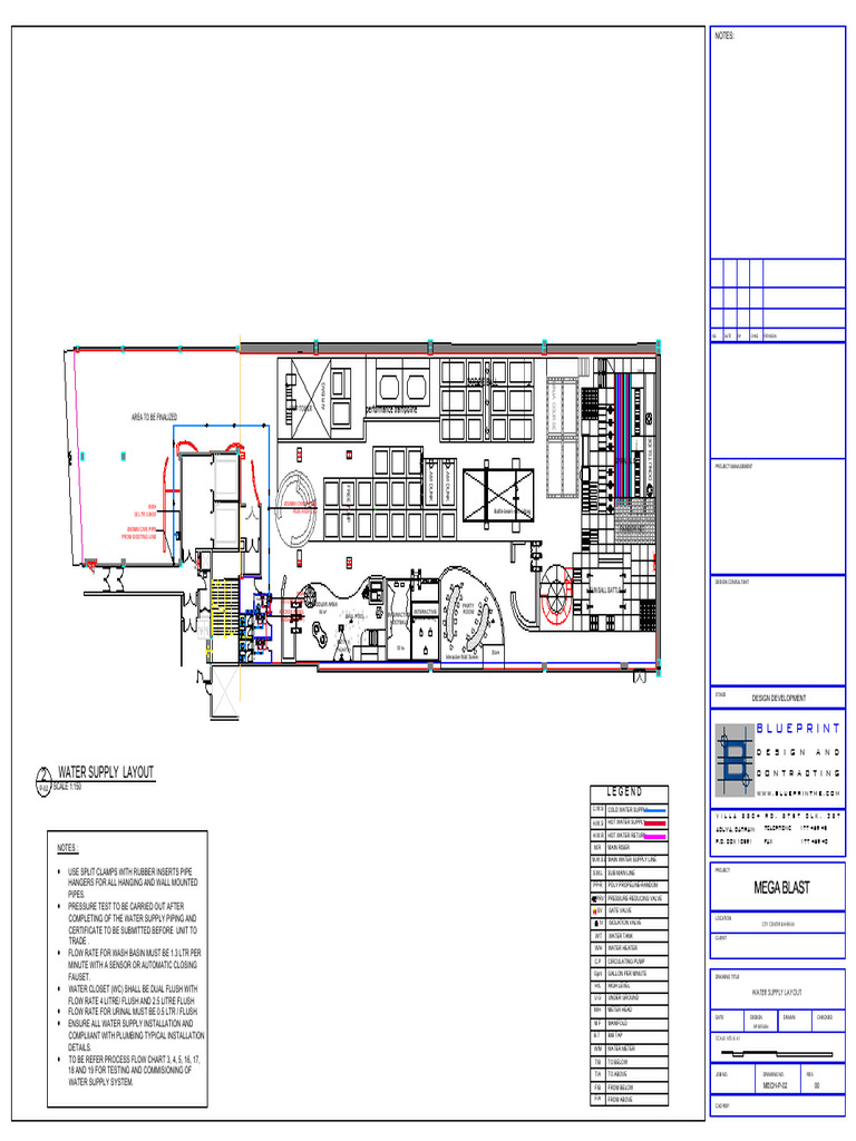 CCB - Mega Blast - Mep Shopdrawings 04.05-Mep - 02 Water Supply Layout ...