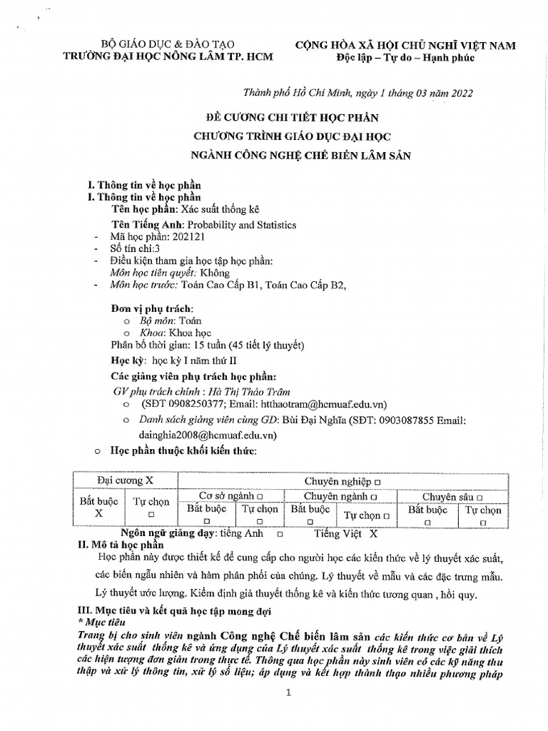 Xac Suat Thong Ke | PDF