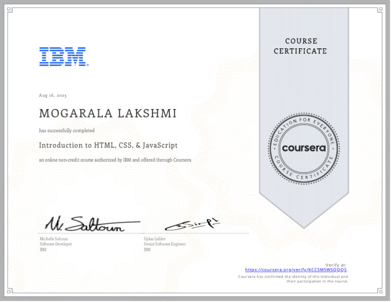 Web Programming Certificate | PDF