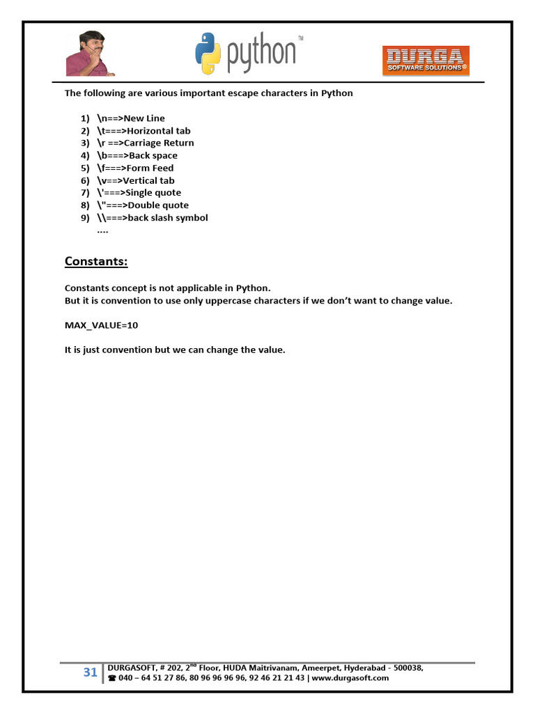 Language Fundamentals 31 | PDF