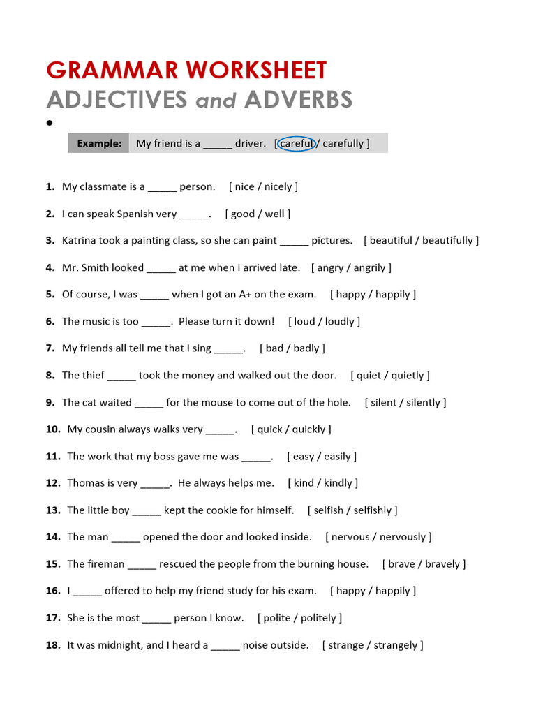 Adj - Adv Allthingsgrammar 1 | PDF | Language Arts & Discipline
