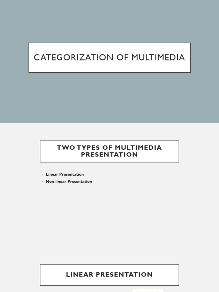 Types of Multimedia Presentations Explained | PDF