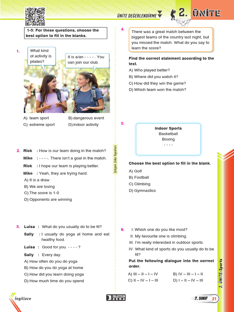 7th Grade Sports Unit Assessment | PDF | Chess Openings | Chess
