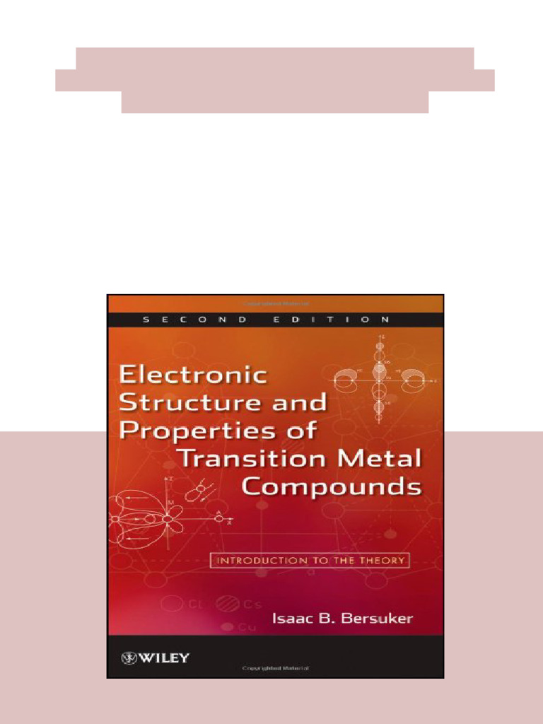 (Ebook) Electronic Structure and Properties of Transition Metal ...