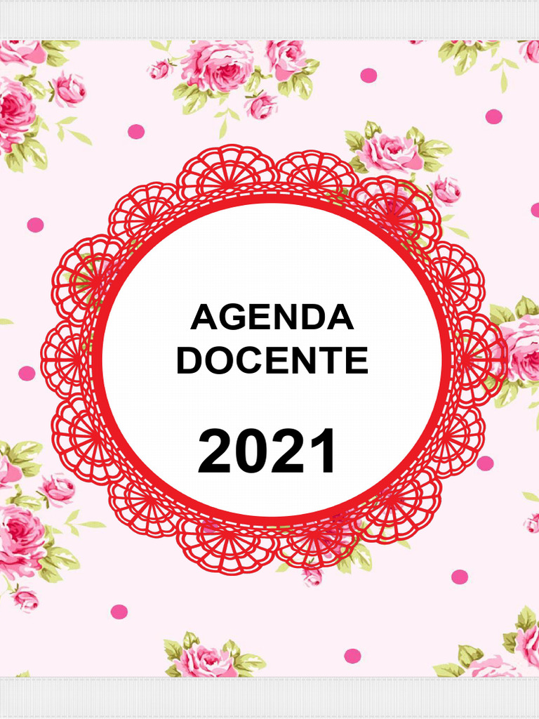 Agendas Docente 2021 Floral | PDF