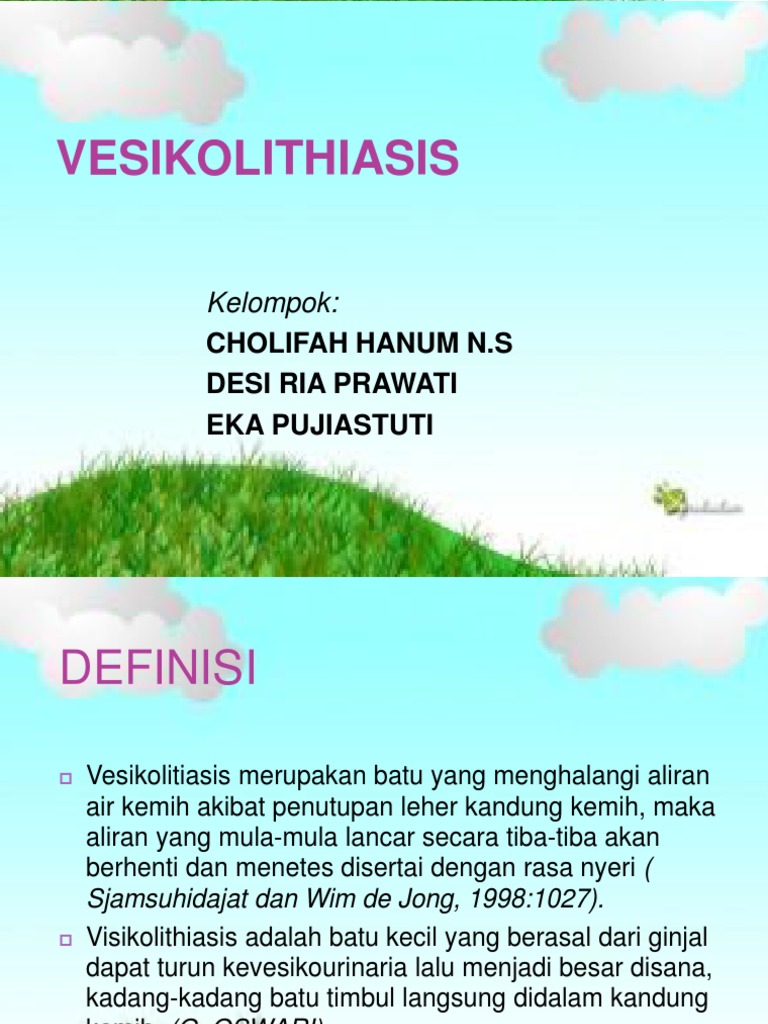 VESIKOLITHIASIS | PDF | Ilmu Sosial | Sains & Matematika