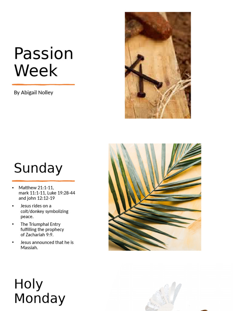 Passion Week: Events and Teachings | PDF | Jesus | Gospel Of Matthew