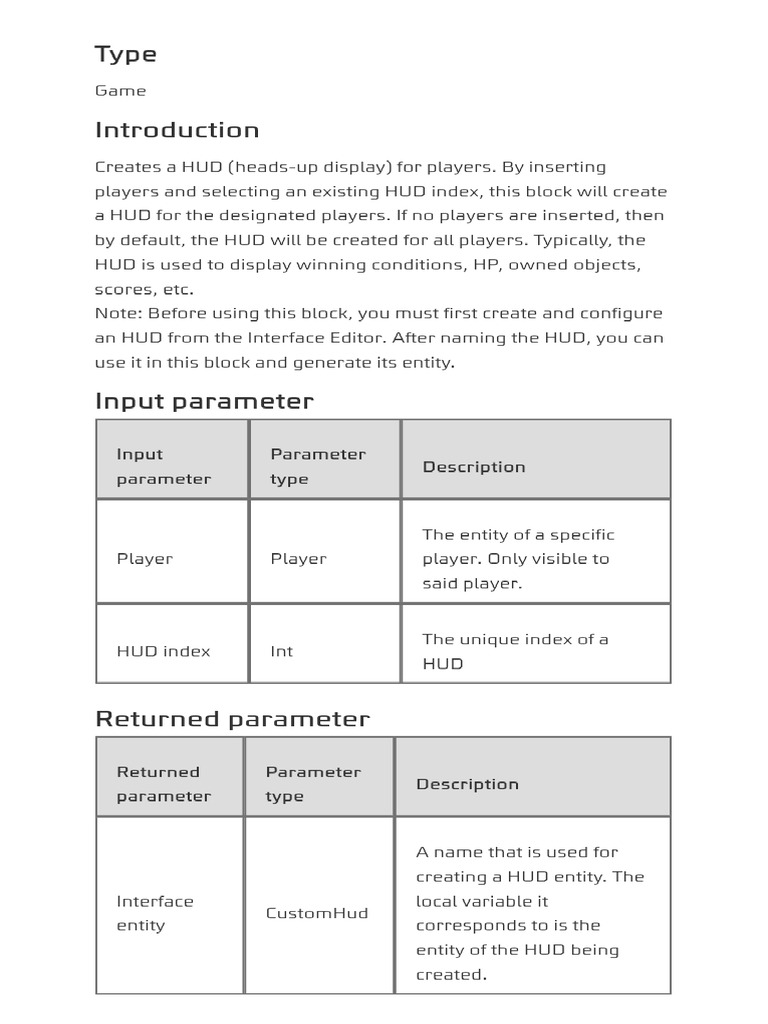 Create Custom HUD | PDF