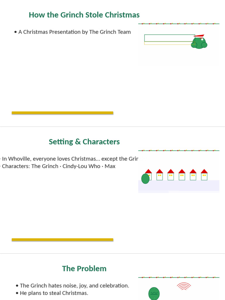 The Grinch's Christmas Transformation | PDF
