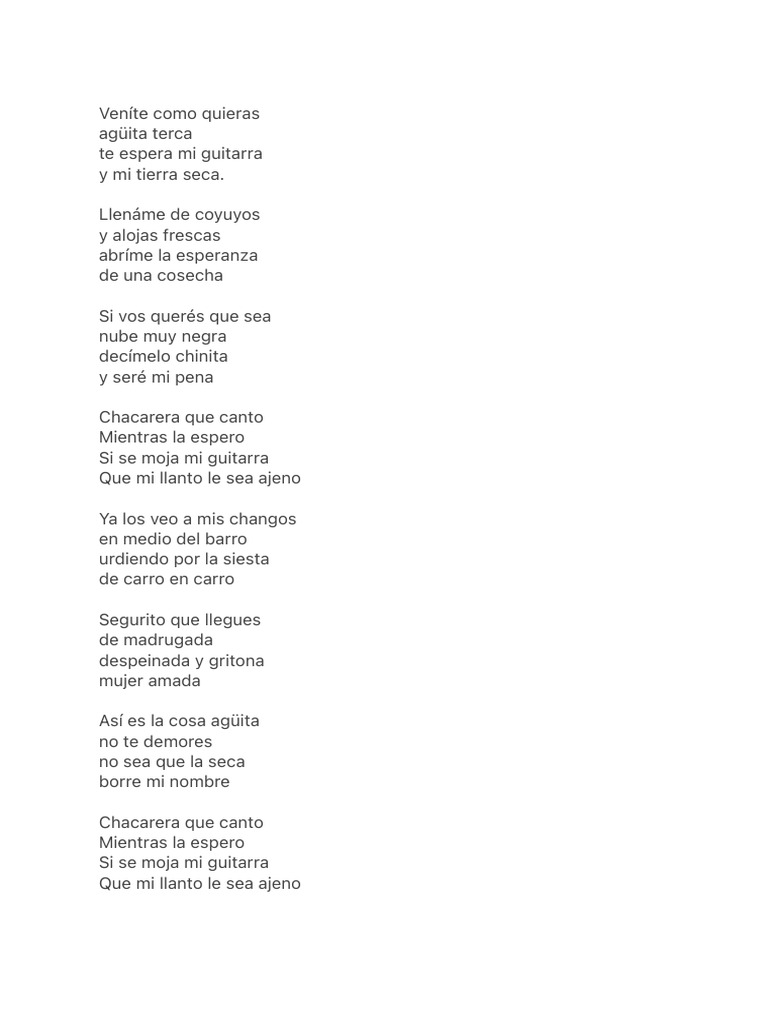 Aguita Demorada | PDF