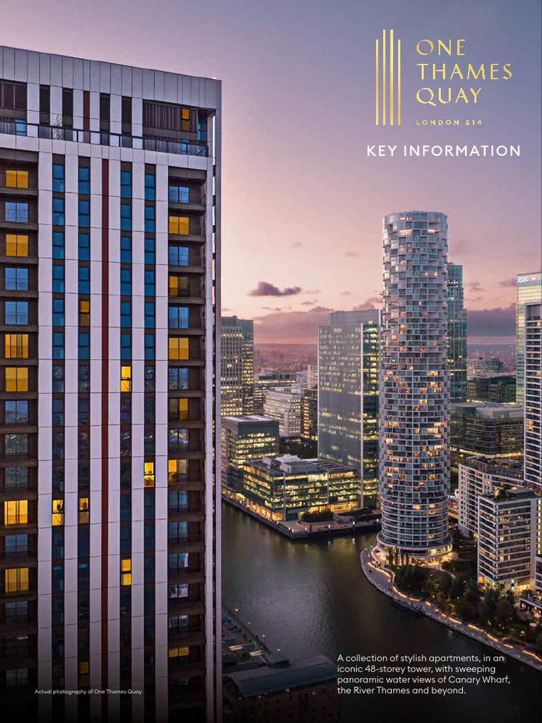 One Thames Quay: Luxury Apartments in Canary Wharf | PDF | London