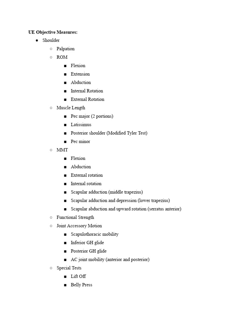 Ortho Evaluation Cheat Sheet | PDF | Anatomical Terms Of Motion | Thumb