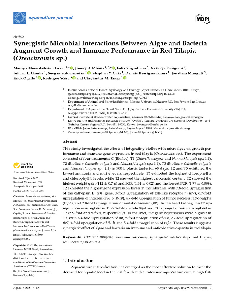 Synergistic Microbial Interactions Between Algae and Bacteria | PDF ...