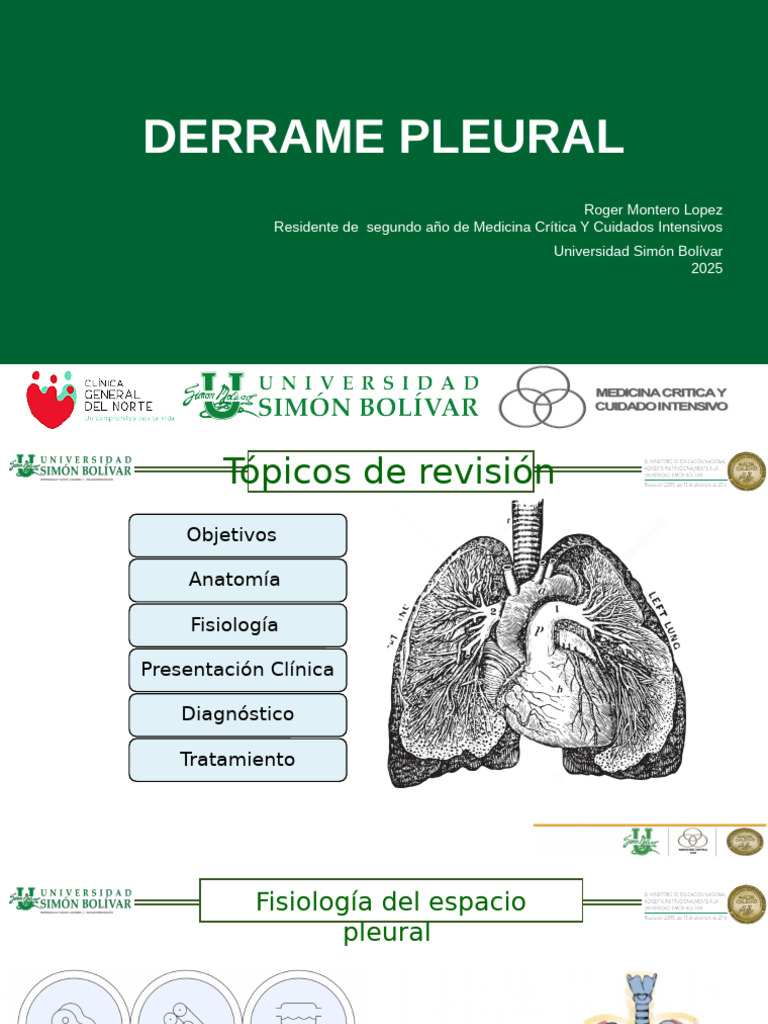 Derrame Pleural | PDF | Medicina CLINICA | Enfermedades y trastornos