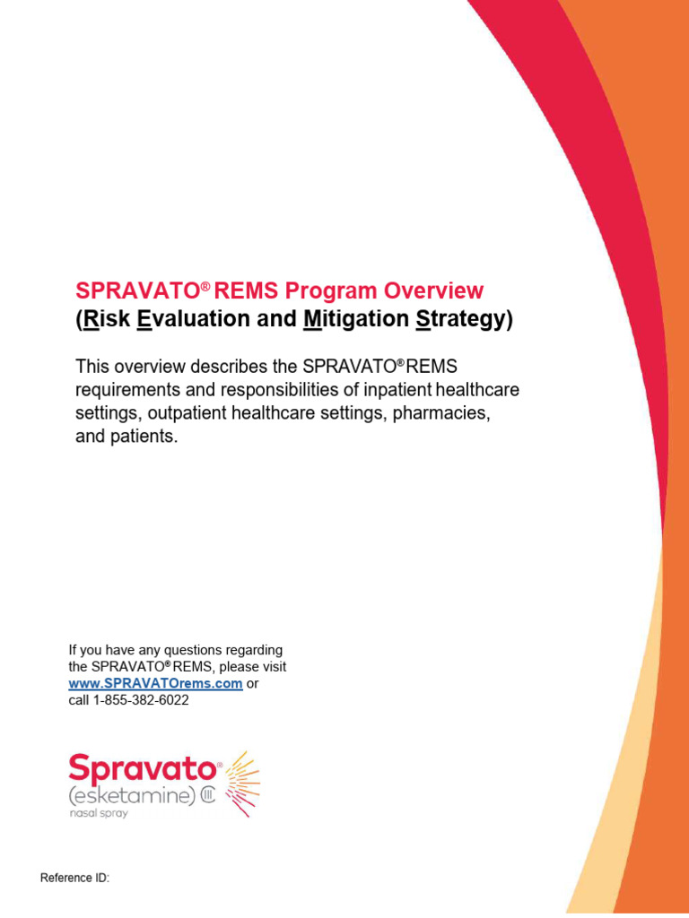 SPRAVATO® REMS Requirements Overview | PDF | Patient | Monitoring (Medicine)