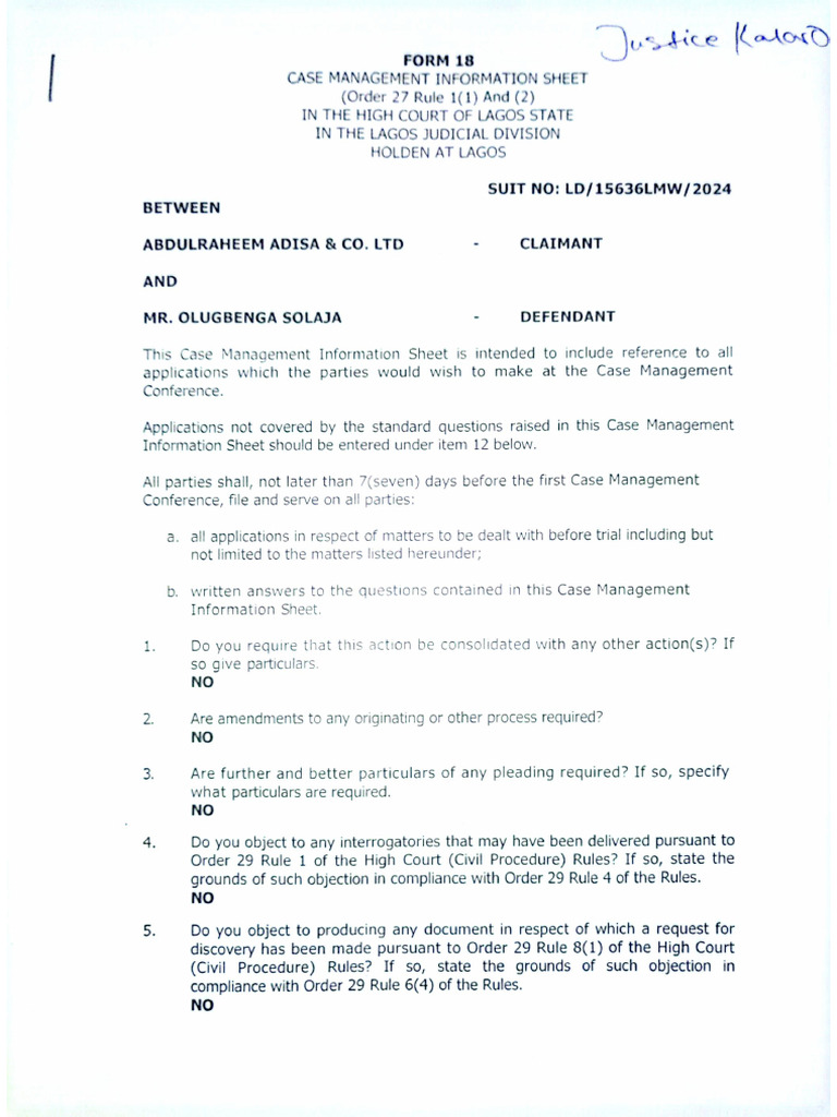 Form 18 | PDF