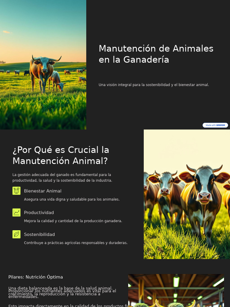 Manutencion de Animales PDF | PDF