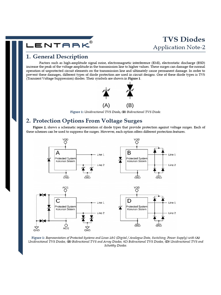 TVS Diodes Application Note 2 | PDF | Diode | Electrical Equipment