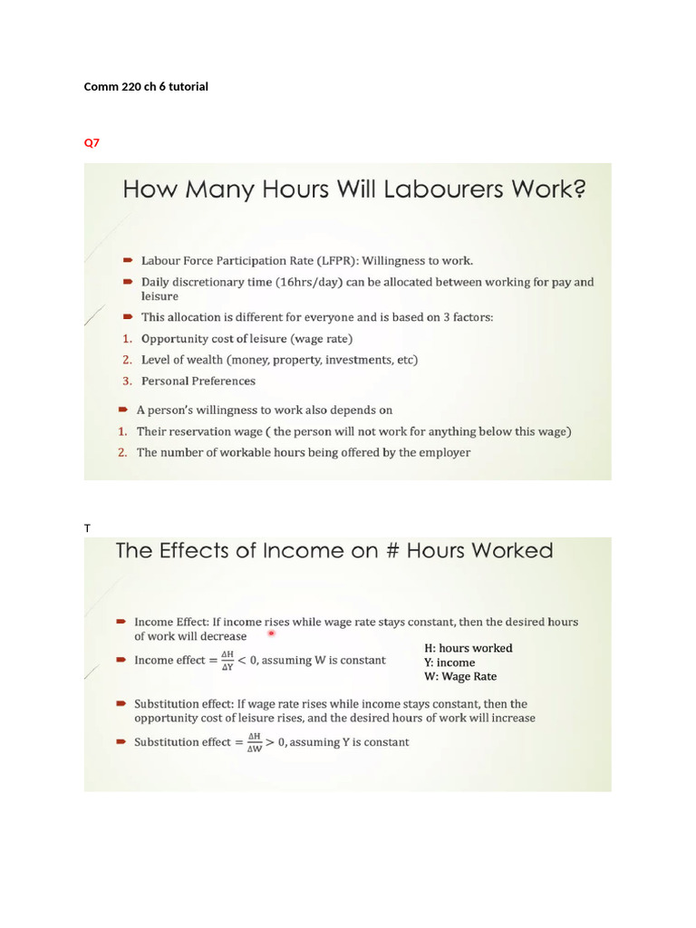 Comm 220 CH 6 Tutorial | PDF