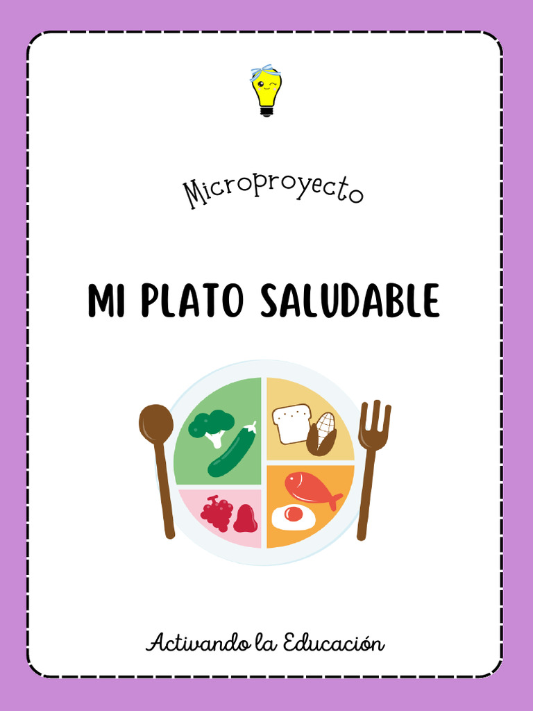 Mi Plato Saludable: Actividades Educativas | PDF | Alimentos | Sicología