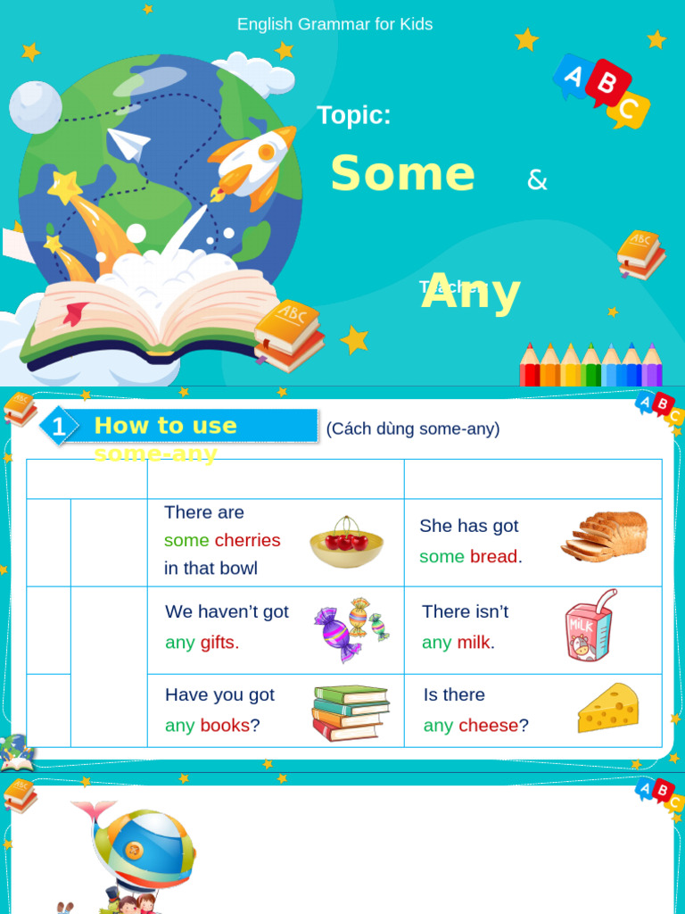English Grammar: Some vs. Any Guide | PDF