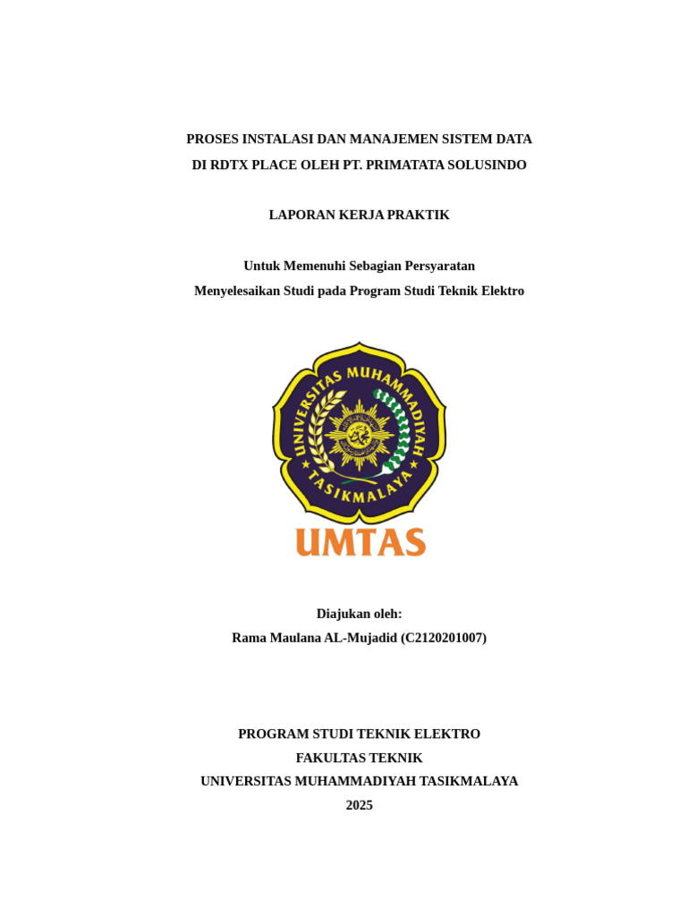 Instalasi dan Manajemen Data RDTX Place | PDF