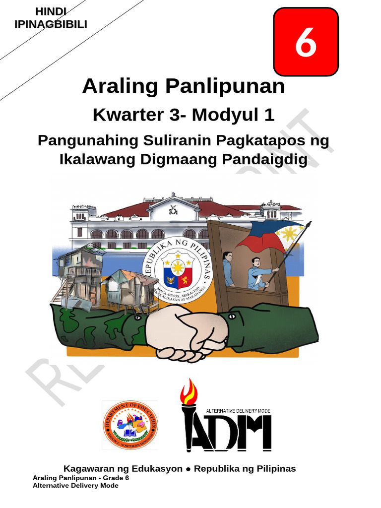 AP6 Q3 Mod1 PangunahingSuliraninPagkataposNgIkalawangDigmaangPandaigdig v5 | PDF