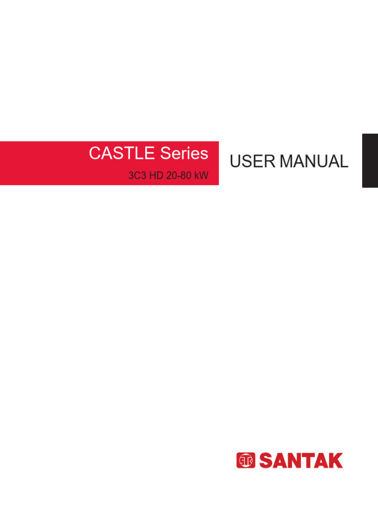 Santak Castle 3c3 HD 20k-80k User Manual | PDF | Power Supply ...