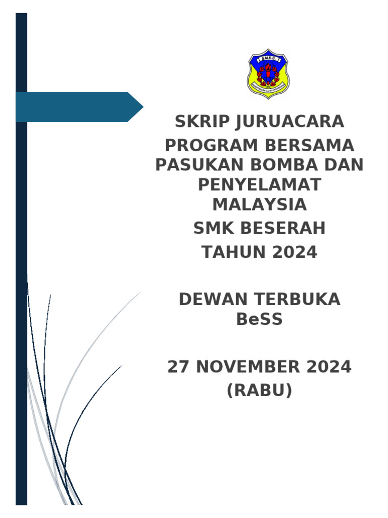 Skrip Mc Program Bomba 2024 | PDF