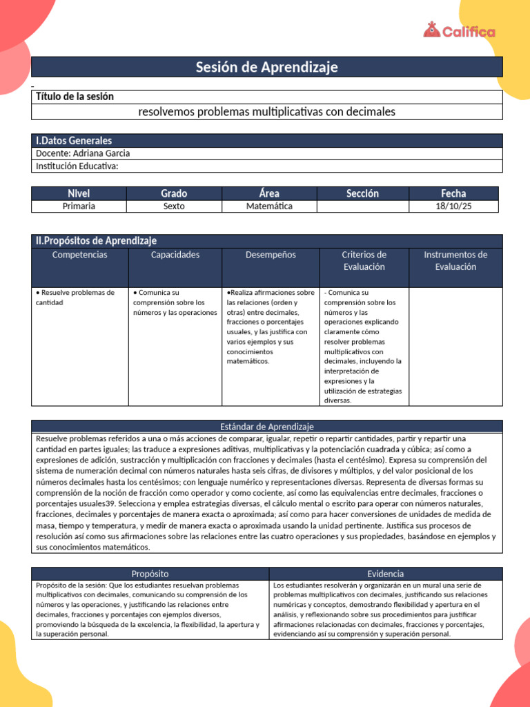 Resolvemos Problemas Matematicos | PDF | Multiplicación | Decimal