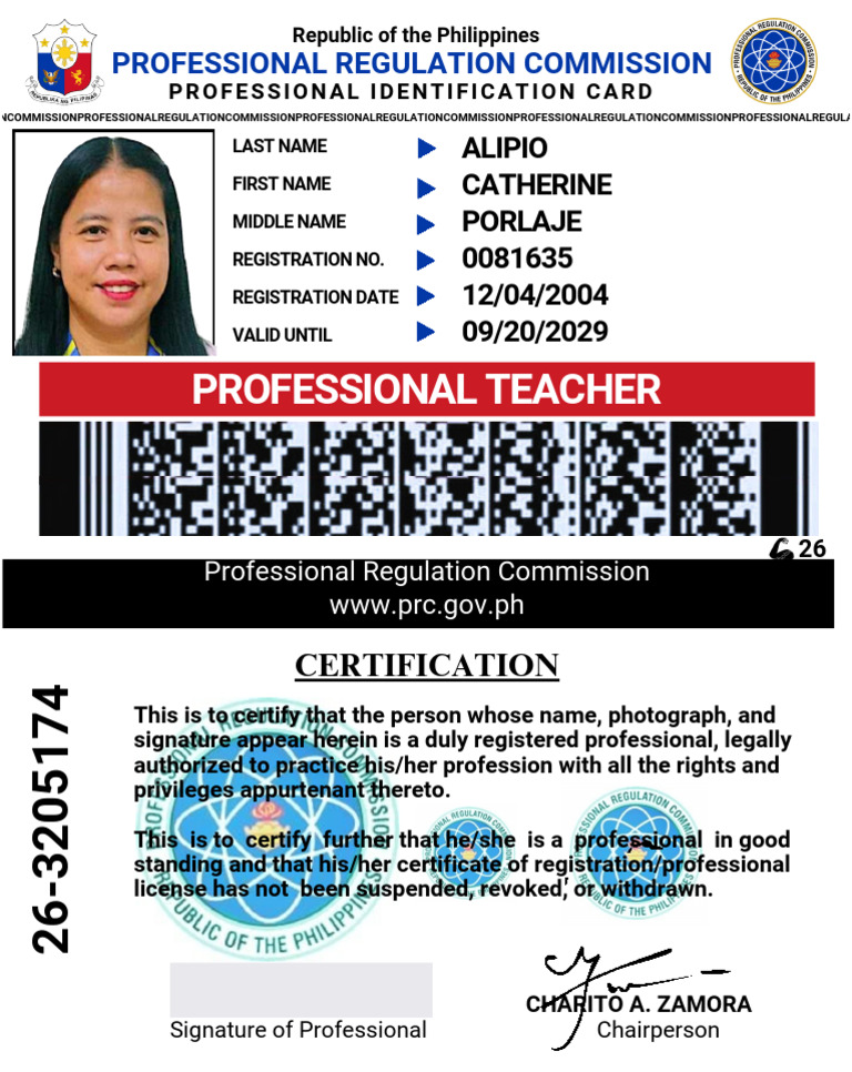 Professional Regulation Commission ID | PDF