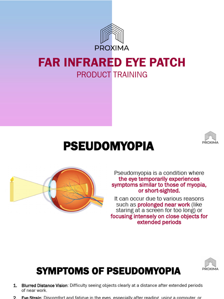 Far Infrared Eye Patch for Pseudomyopia | PDF | Eye | Myopia