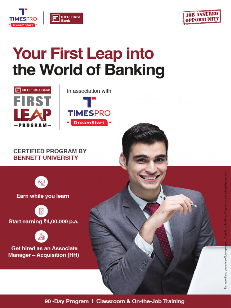 IDFC First Bank's First Leap Program | PDF | Banks | Fee