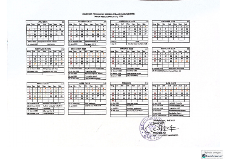 Kaldik 2025 2026 | PDF