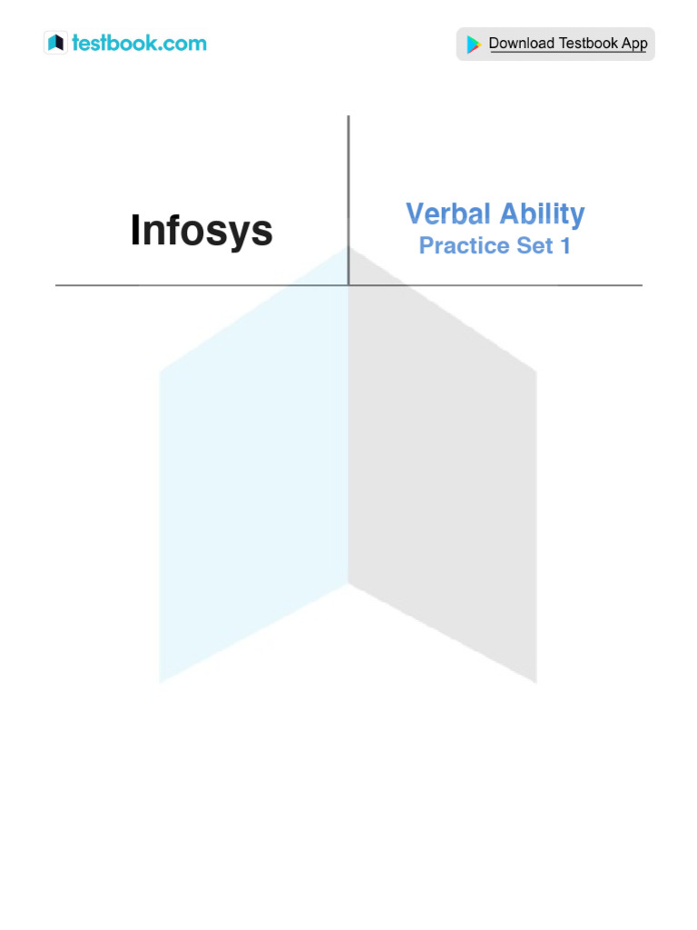 Infosys Verbal Ability Practice Set 1 1a483dae | PDF