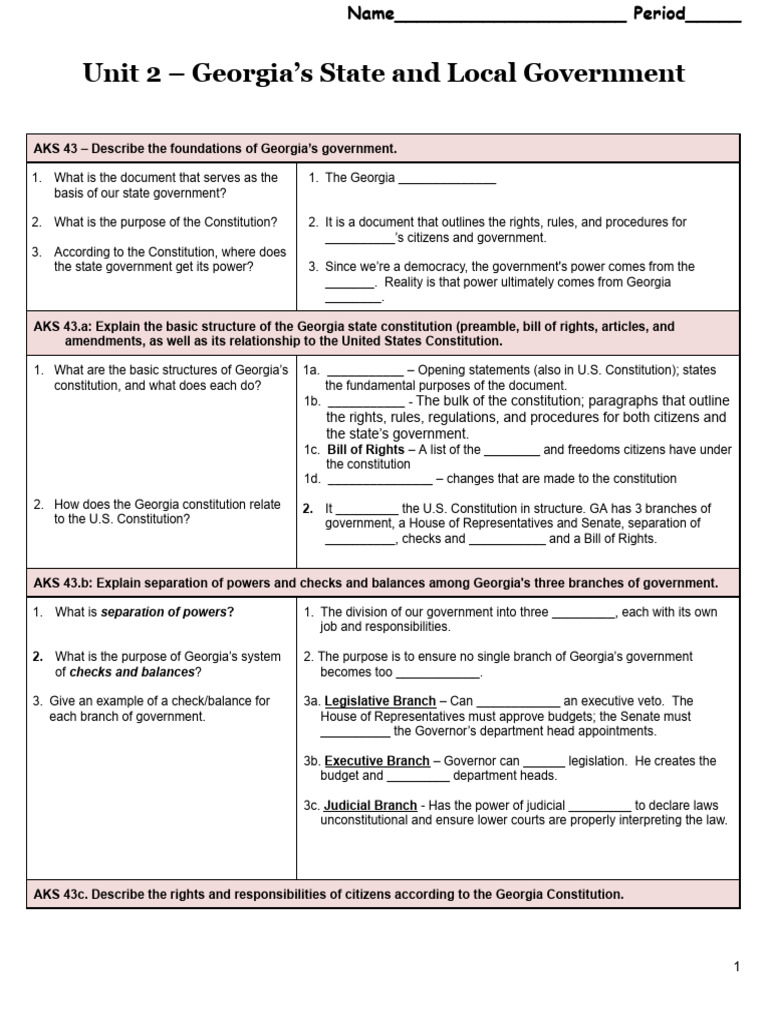 Georgia State Government Overview | PDF | Committee | Veto