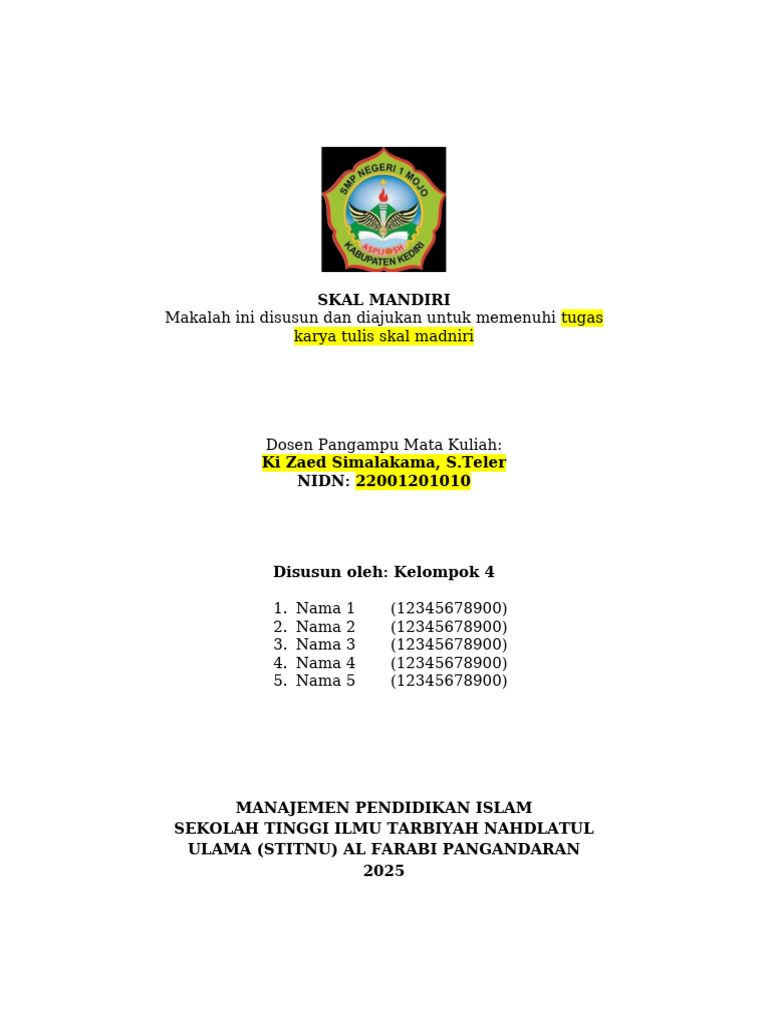 Template Makalah v.2025 | PDF