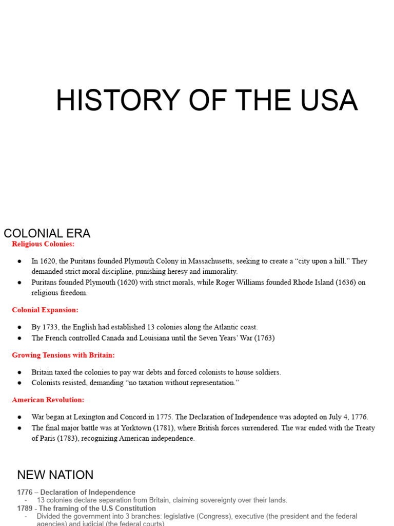 American History - Google Slides | PDF | Thirteen Colonies ...