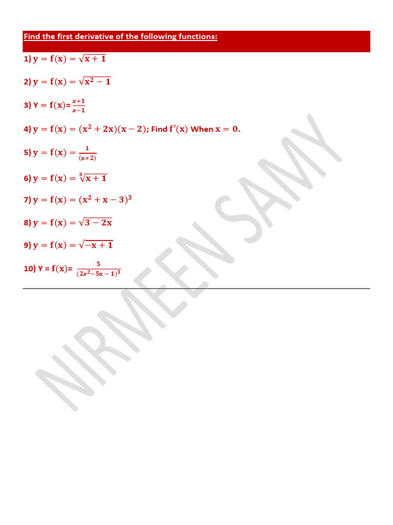 10 Questions Diff | PDF